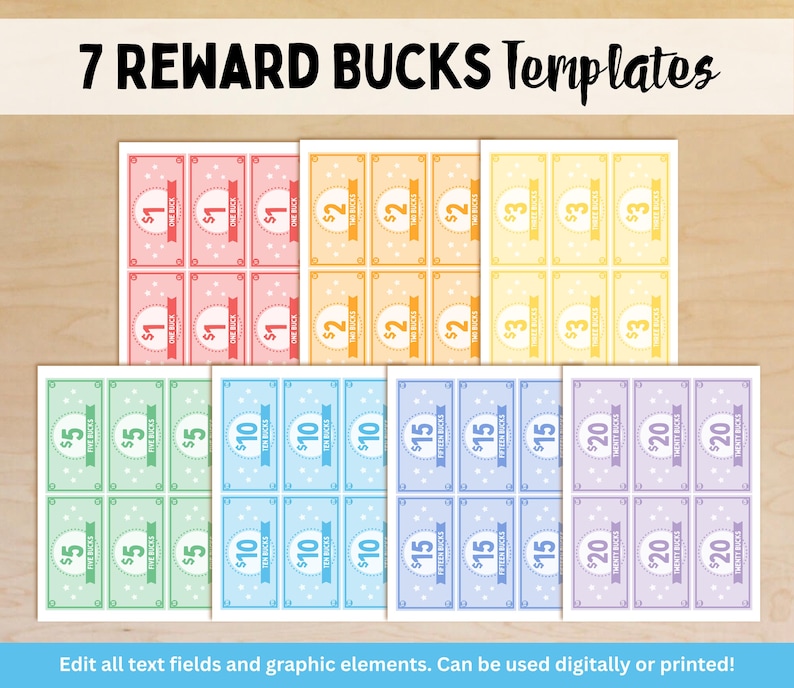 Editable Behavior Chart Bundle for Kids, Rewards and Consequences ...