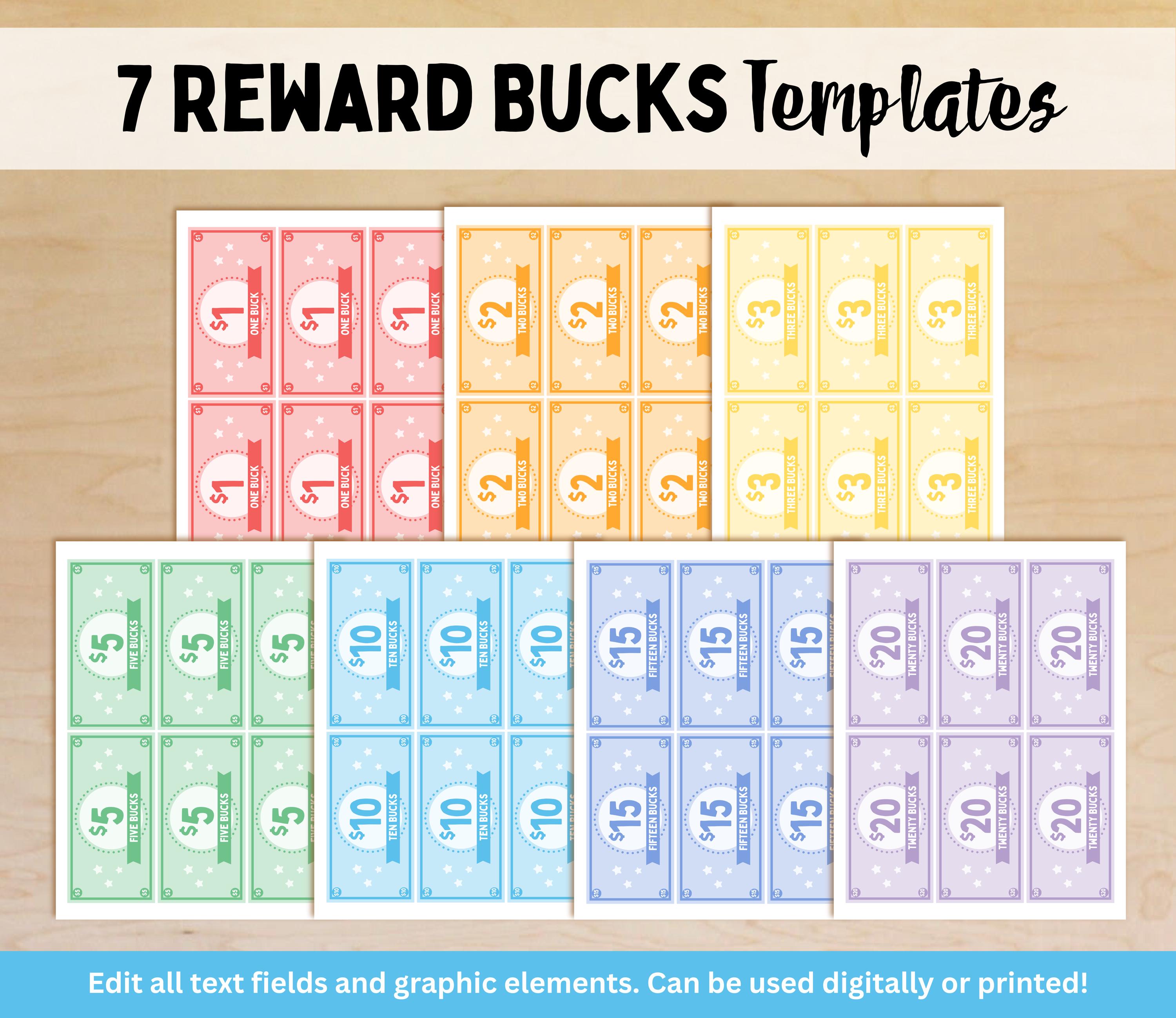 Editable Behavior Chart Bundle for Kids, Rewards and Consequences ...