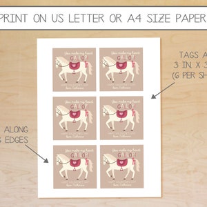 Horse Valentine, Classroom Valentine, Pony Valentines, Equestrian ...