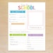 First Day of School Interview, Back to School Printable, Worksheet ...