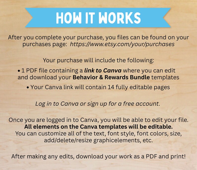 Editable Behavior Chart Bundle for Kids, Rewards and Consequences ...