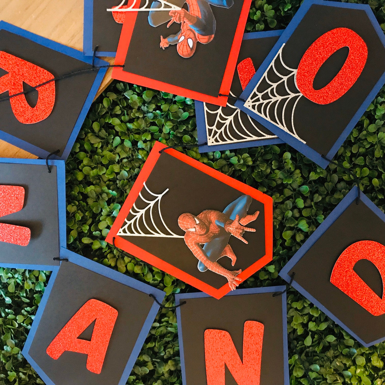 Spider-Man Banner Spider-Man Birthday Banner party banners | Etsy