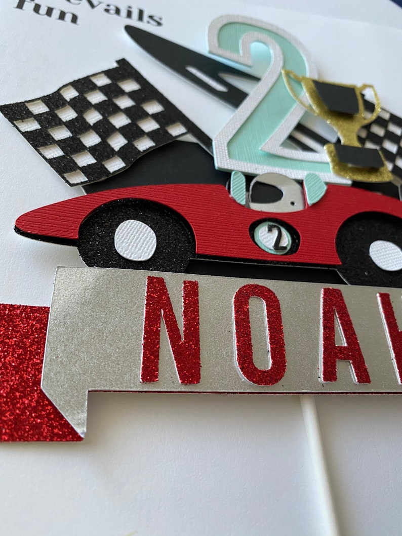 Vintage Car Cake Topper Race Car Topper Cars Theme Party - Etsy