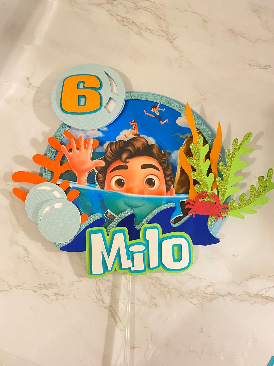 Luca Cake Topper, Luca Party, Luca Theme, Luca Party - Etsy