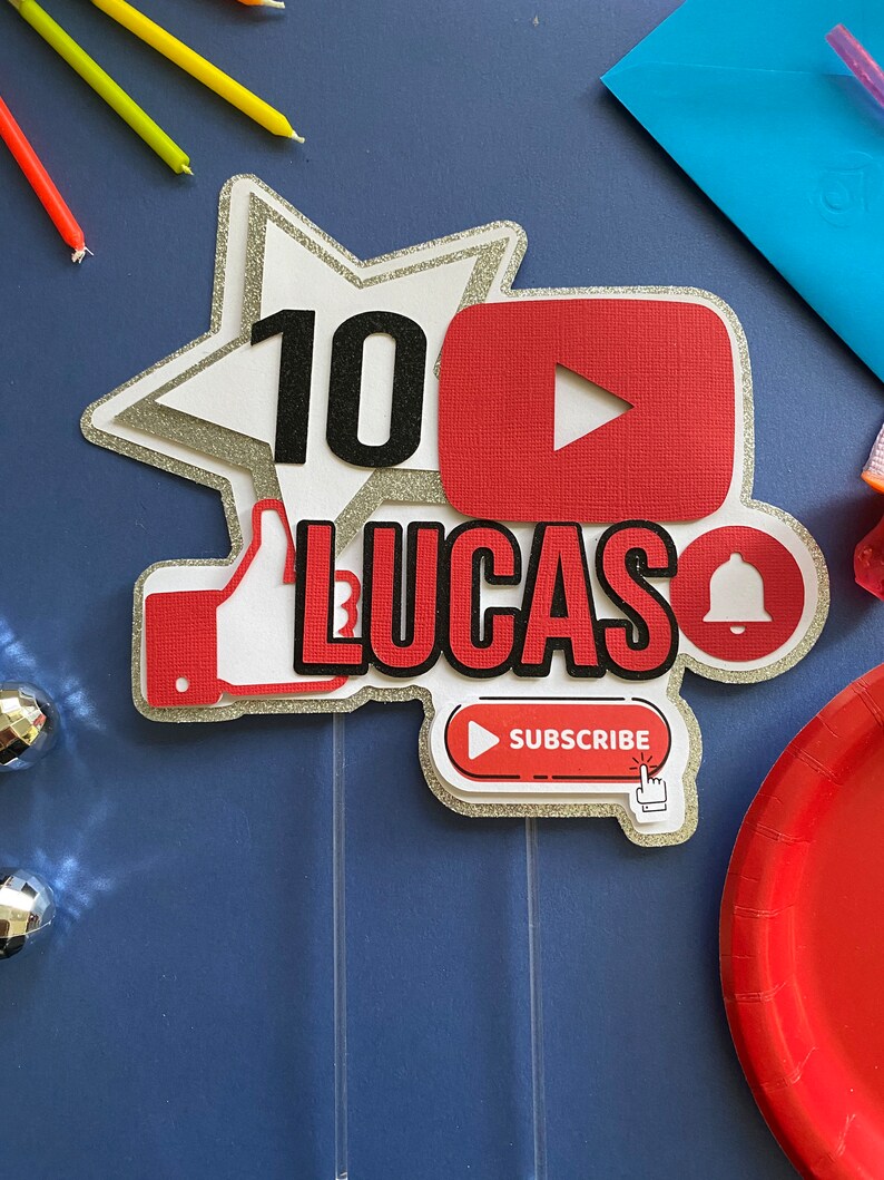 Youtube Party Youtube Birthday Youtuber Theme - Etsy