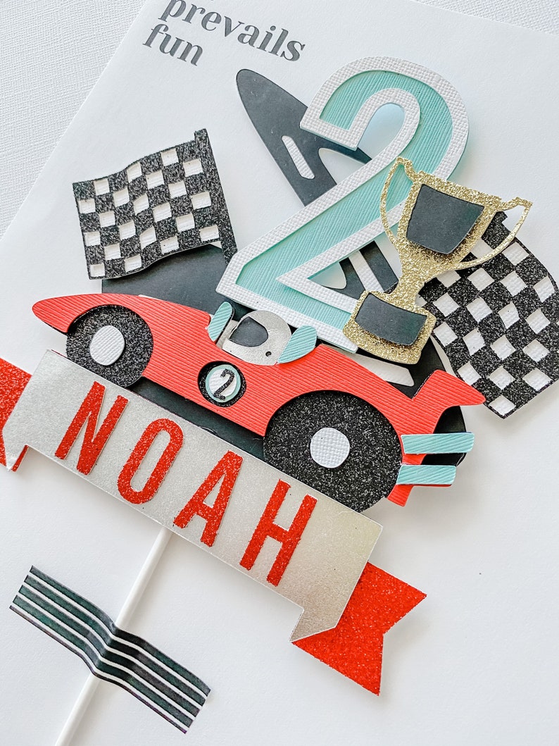 Vintage Car Cake Topper Race Car Topper Cars Theme Party - Etsy