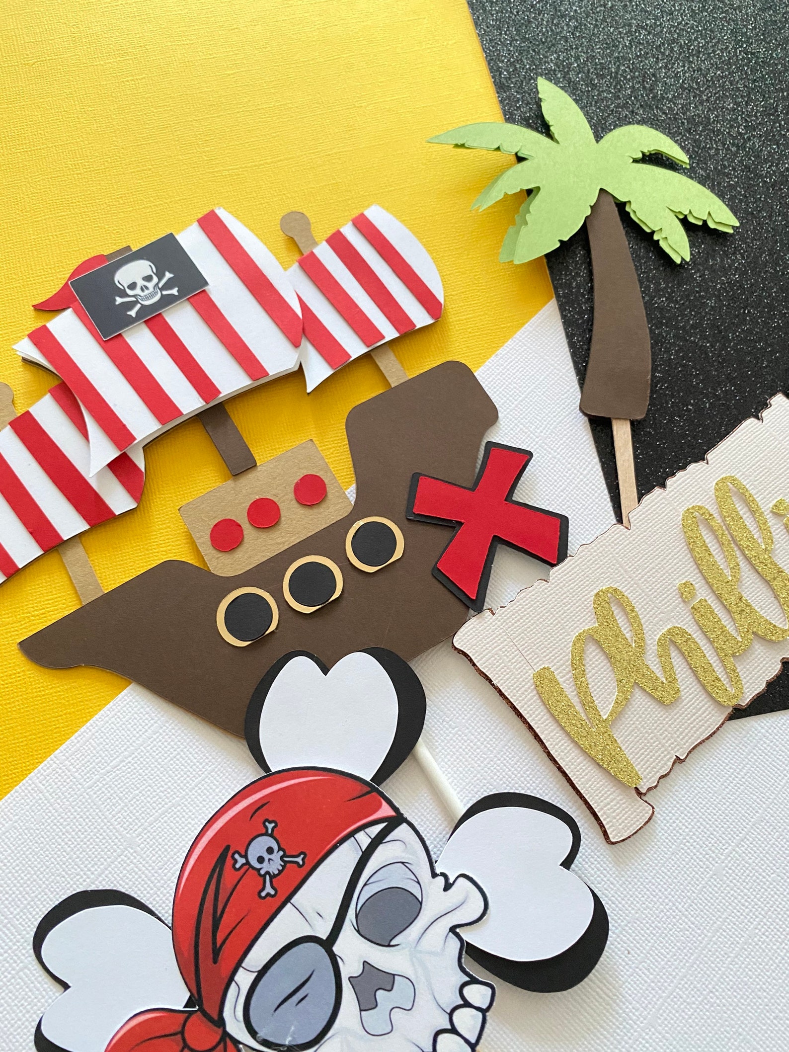 Pirate Cake Topper Pirate Party Pirate Birthday Pirate | Etsy