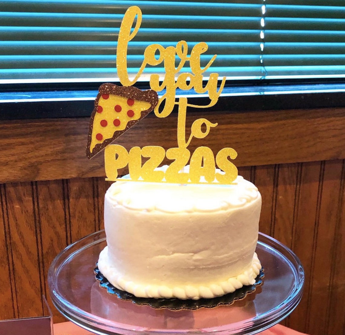 Pizza Cake Topperlove You to Pizzas Cake Topper Pizza Party | Etsy