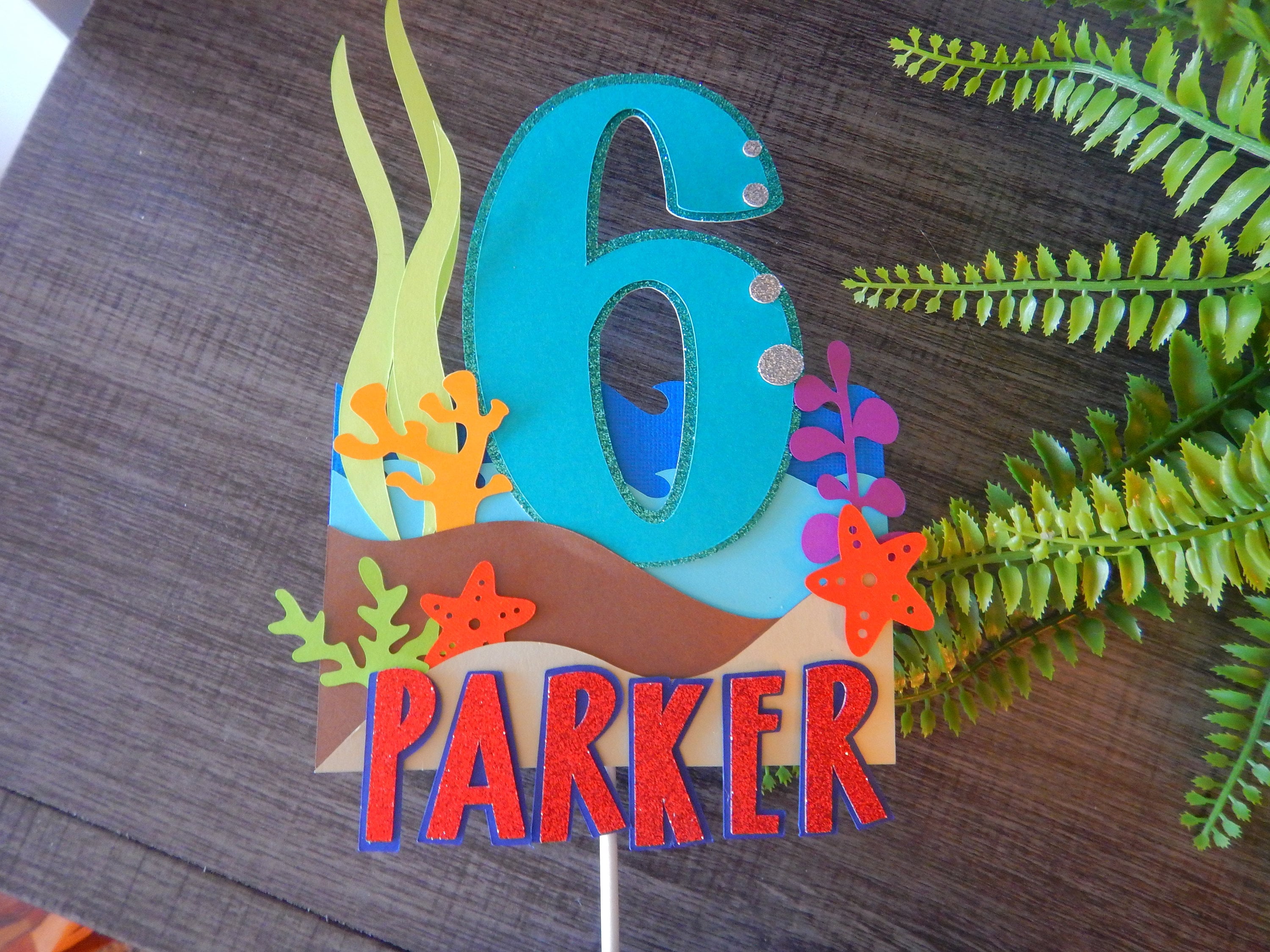 Under the Sea Party Underwater Cake Topper Ocean Cake | Etsy