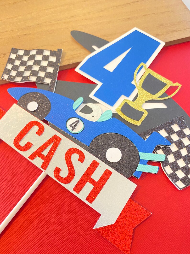 Vintage Car Cake Topper Race Car Topper Cars Theme Party - Etsy