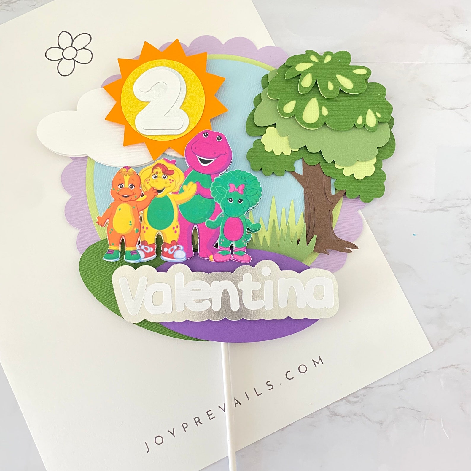 Barney Cake Topper Barney Party Barney Decor | Etsy