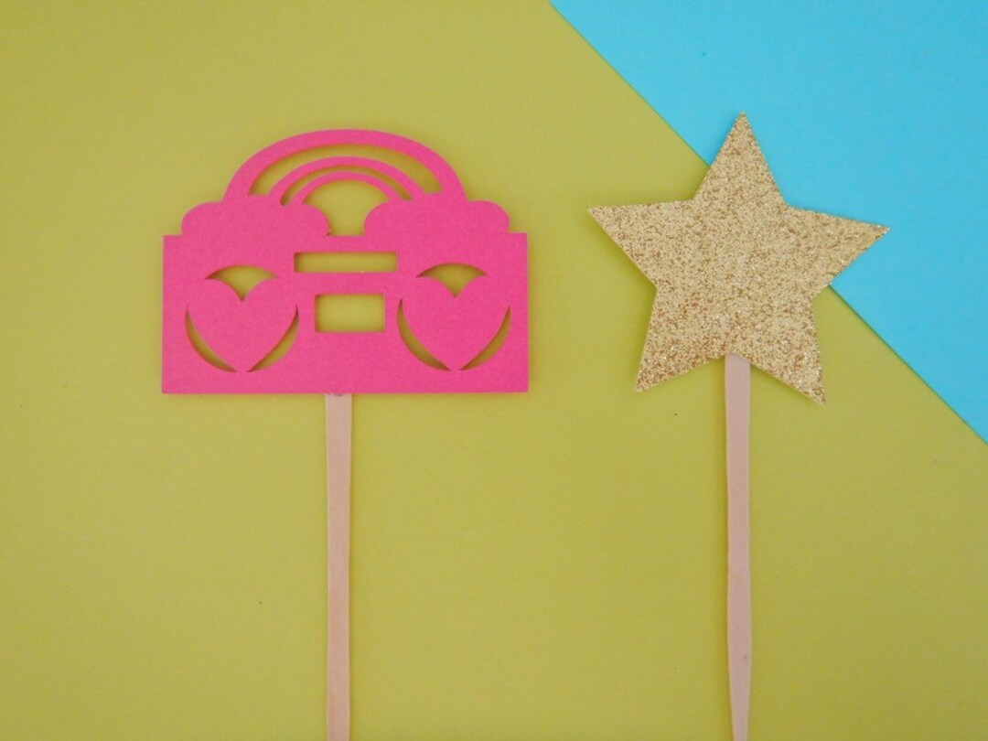 24 Hip Hop Cupcake Toppers, Girl Birthday, Music Theme Party, 90s Theme ...