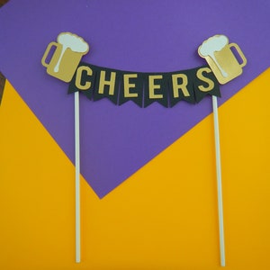 Beer Theme Cake Topper Beer Birthday Party Beer Garland | Etsy
