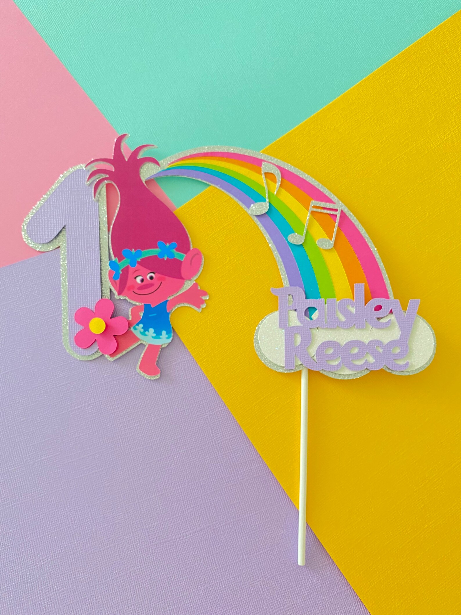 Personalized Trolls Cake Topper Poppy Cake Topper Cake - Etsy