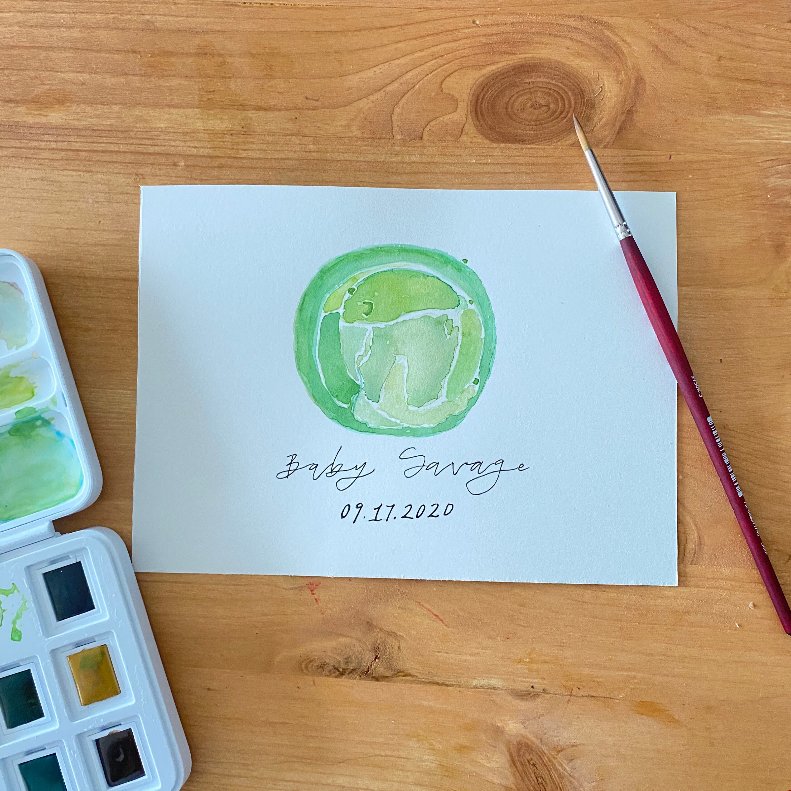 Custom Embryo Art Embryology Watercolor Painting Fertility | Etsy