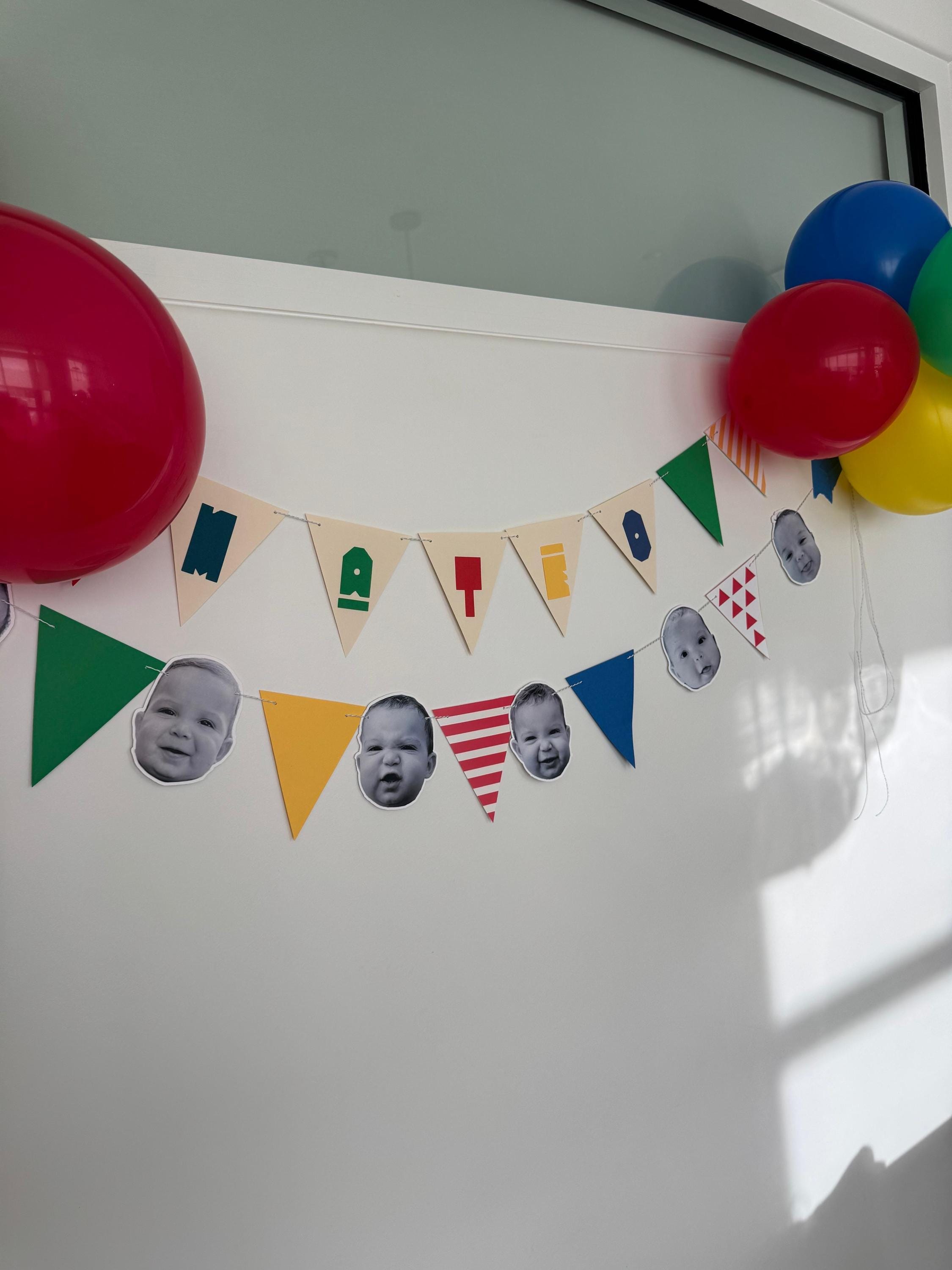 Primary Colors Birthday Decor | Baby Pictures Topper - Etsy