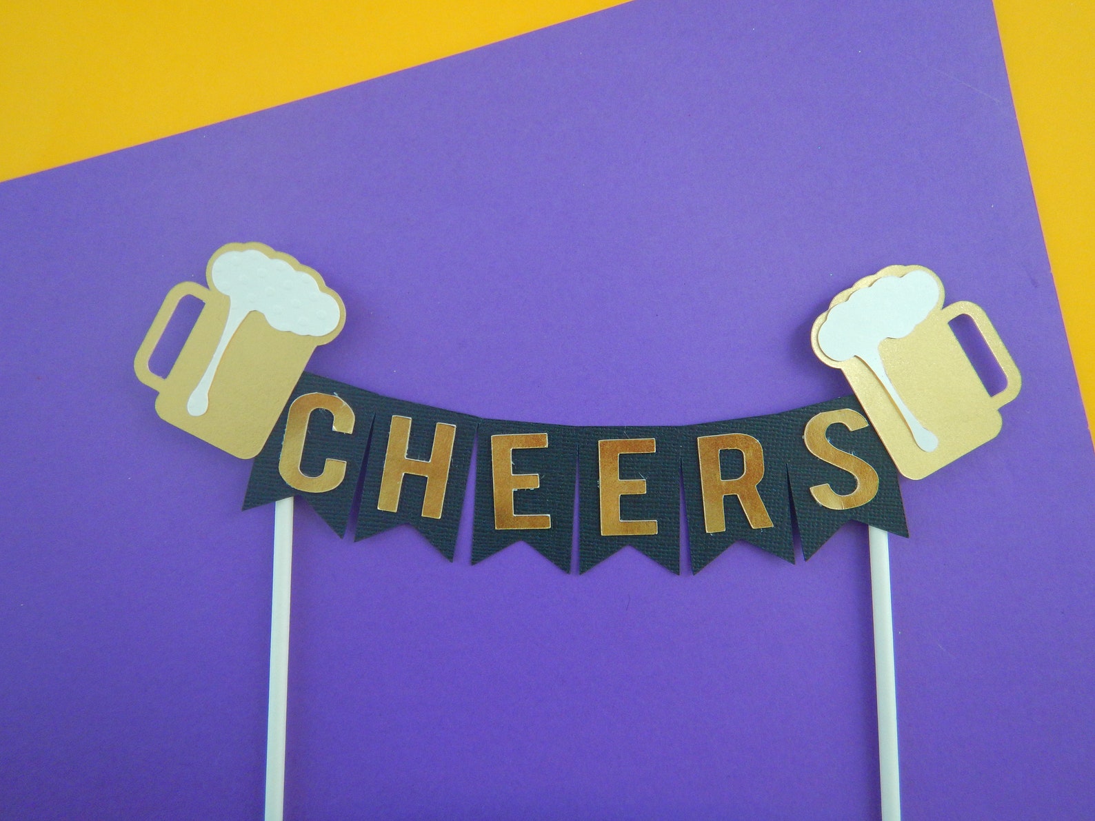 Beer Theme Cake Topper Beer Birthday Party Beer Garland | Etsy