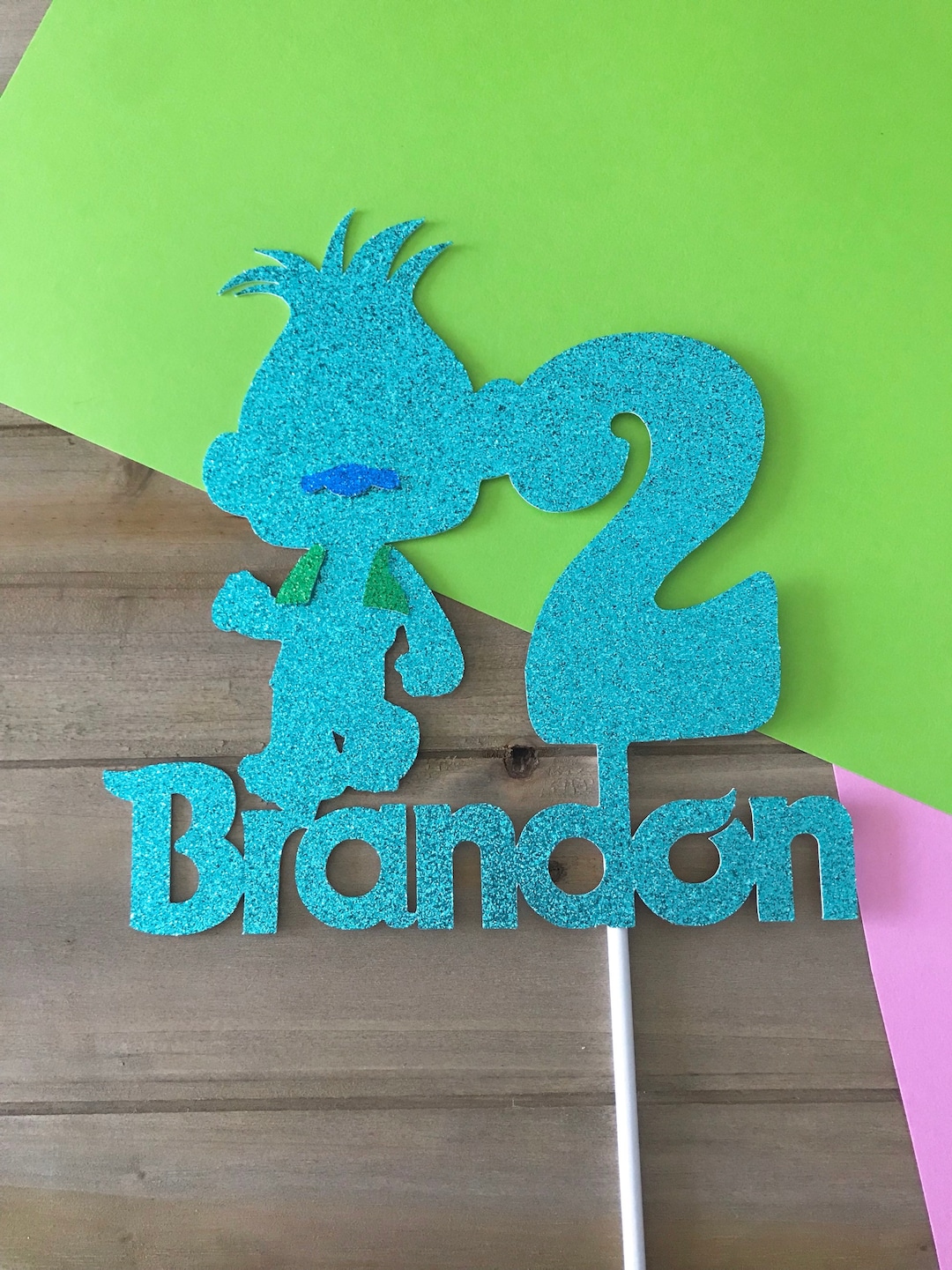 Branch Cake Topper, Branch Trolls Cake Topper, Cake Topper, Cupcake ...