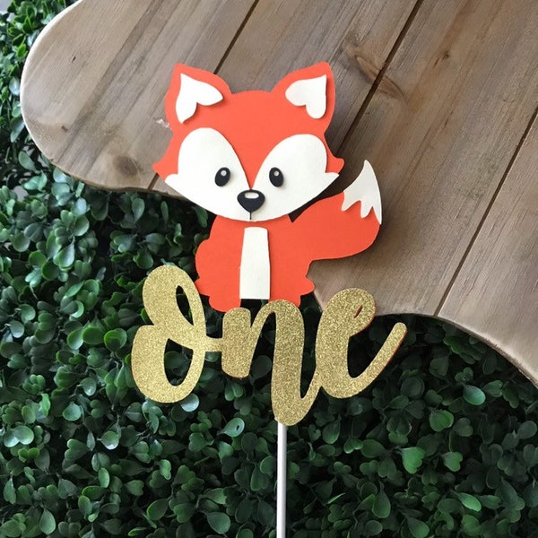Fox Cake Topper - Etsy