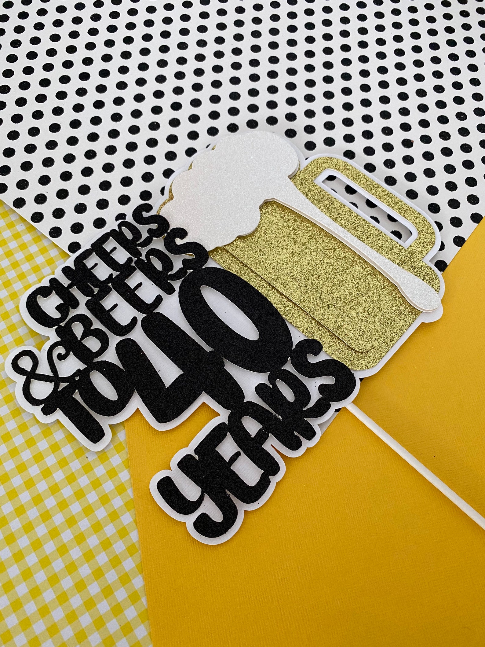 Beer Theme Cake Topper, Beer Birthday Party, Cheers and Beers - Etsy