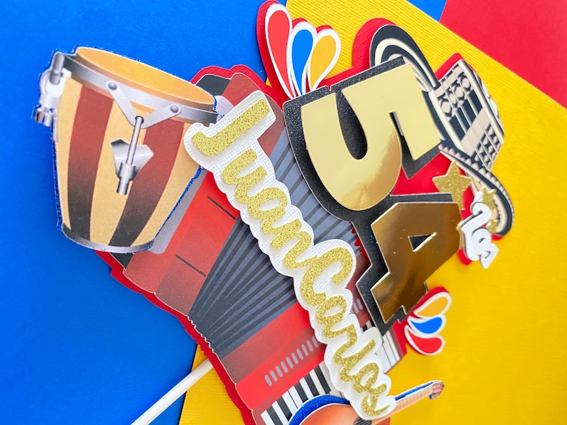 Customs Cake Topper Colombian Party - Etsy