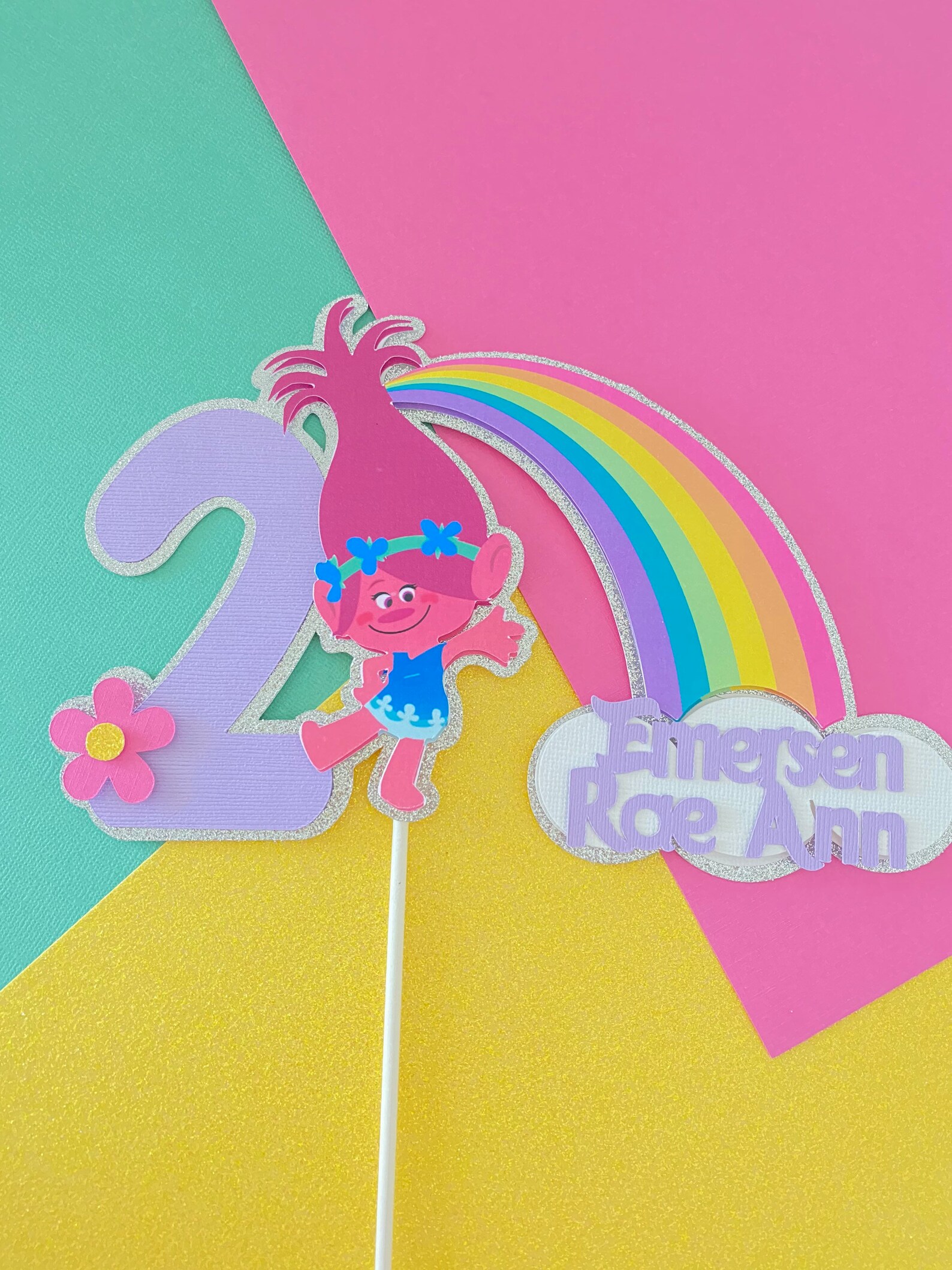 Personalized Trolls Cake Topper Poppy Cake Topper Cake - Etsy