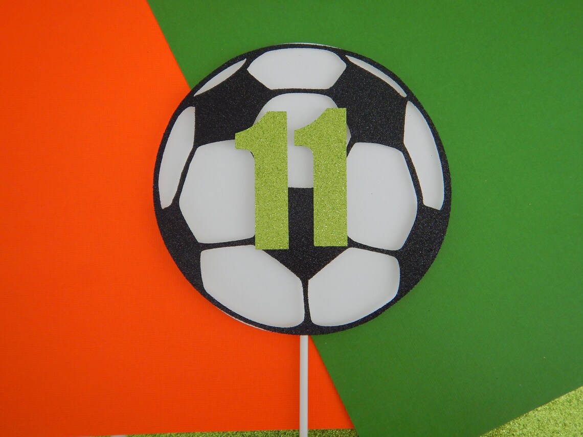 Soccer Cake Topper Soccer Theme Birthday Soccer Party - Etsy