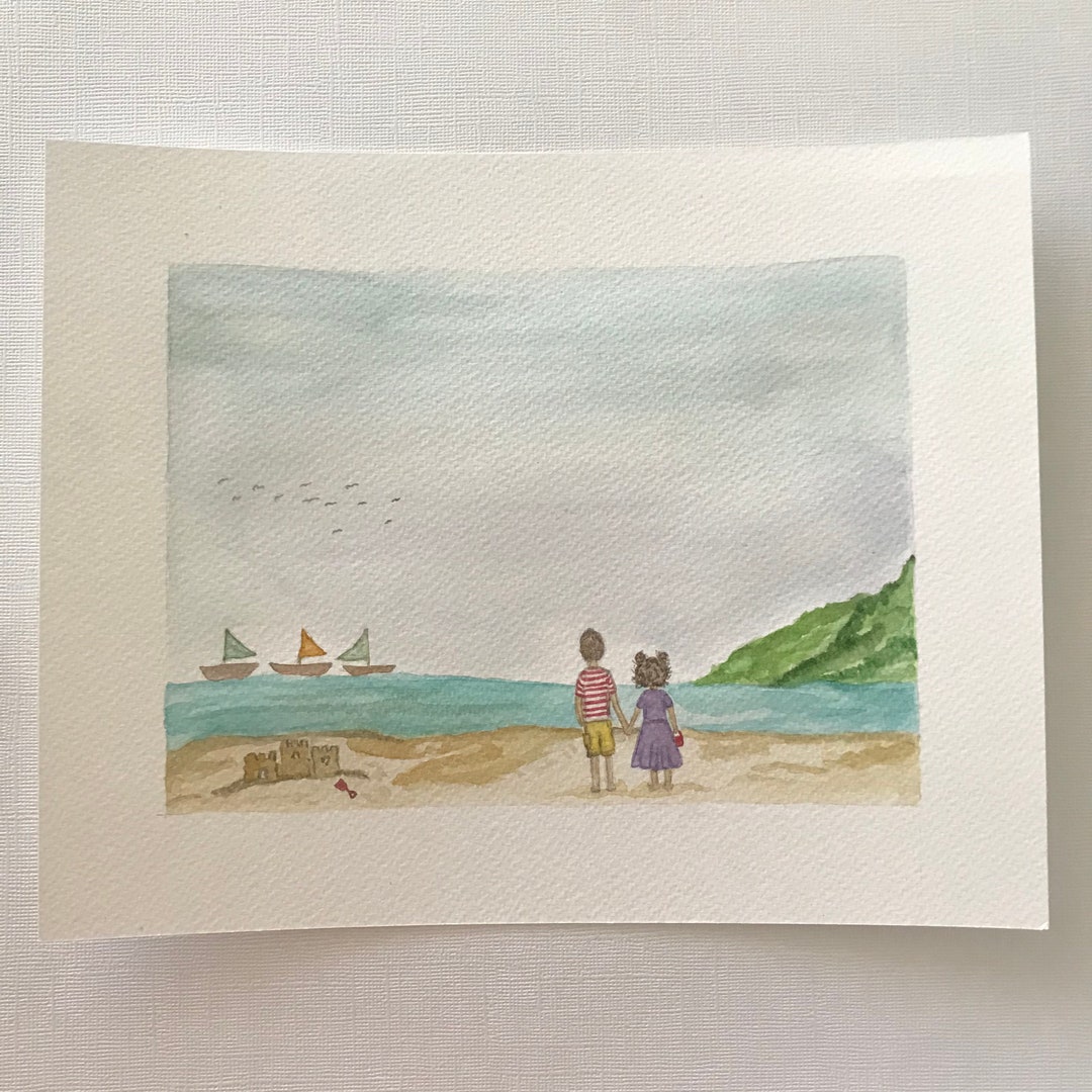 Sibling Art, Original Art, Original Watercolor Art - Etsy