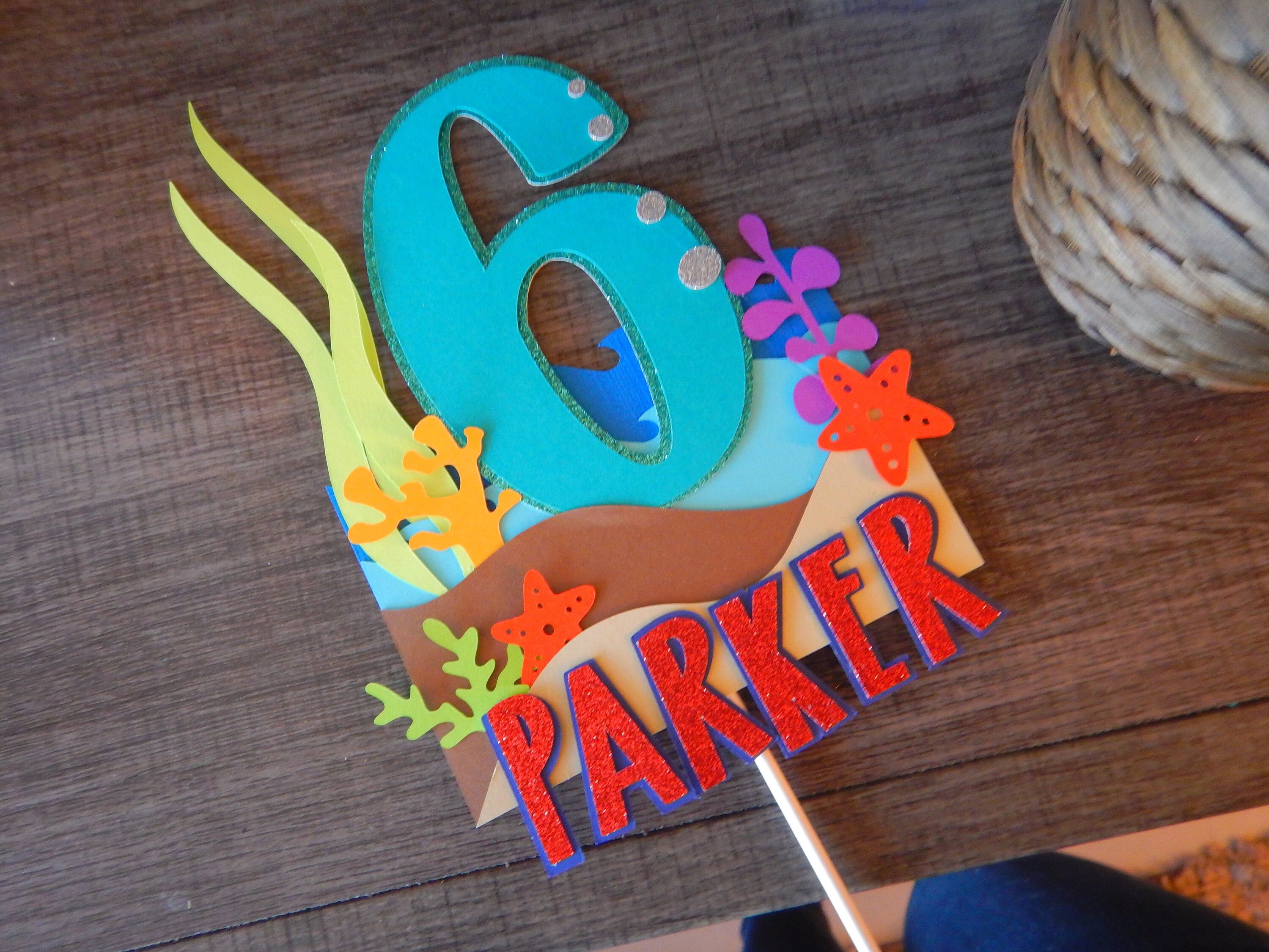 Under the Sea Party Underwater Cake Topper Ocean Cake | Etsy