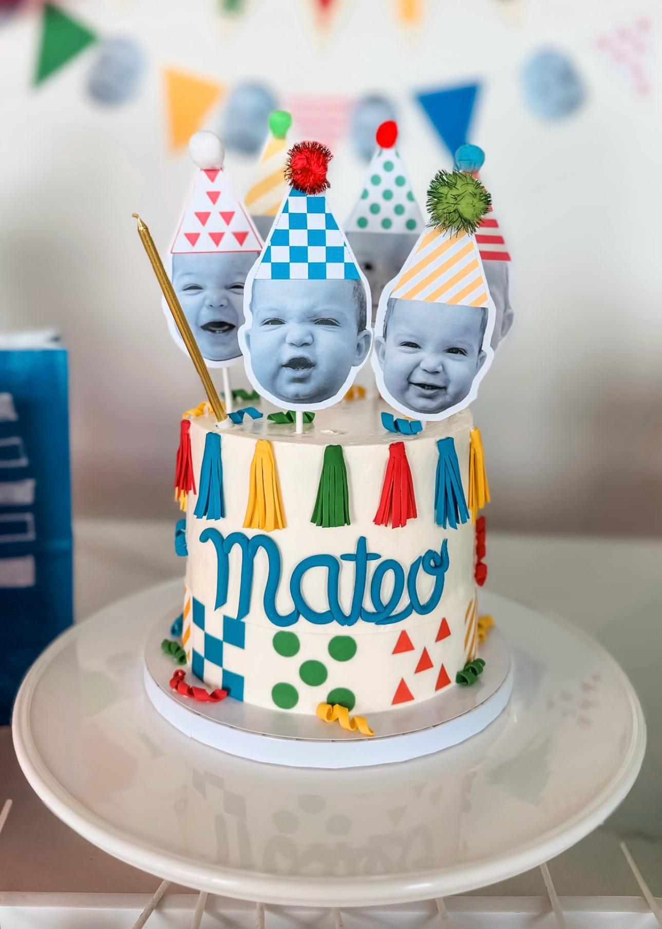 Primary Colors Birthday Decor | Baby Pictures Topper - Etsy