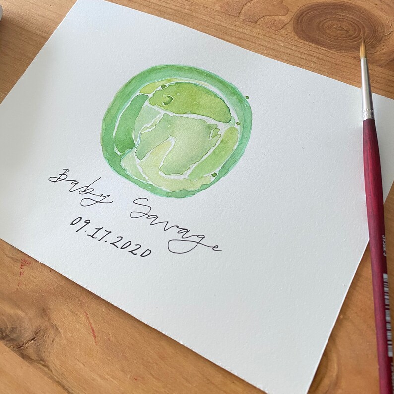 Custom Embryo Art Embryology Watercolor Painting Fertility - Etsy