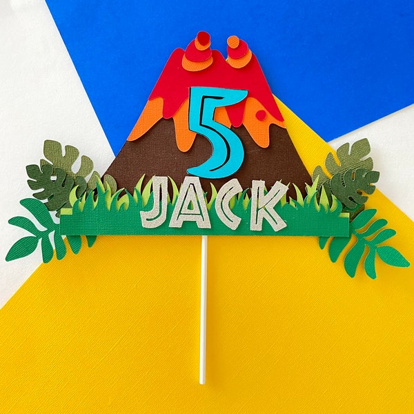 Volcano Cake Topper - Etsy