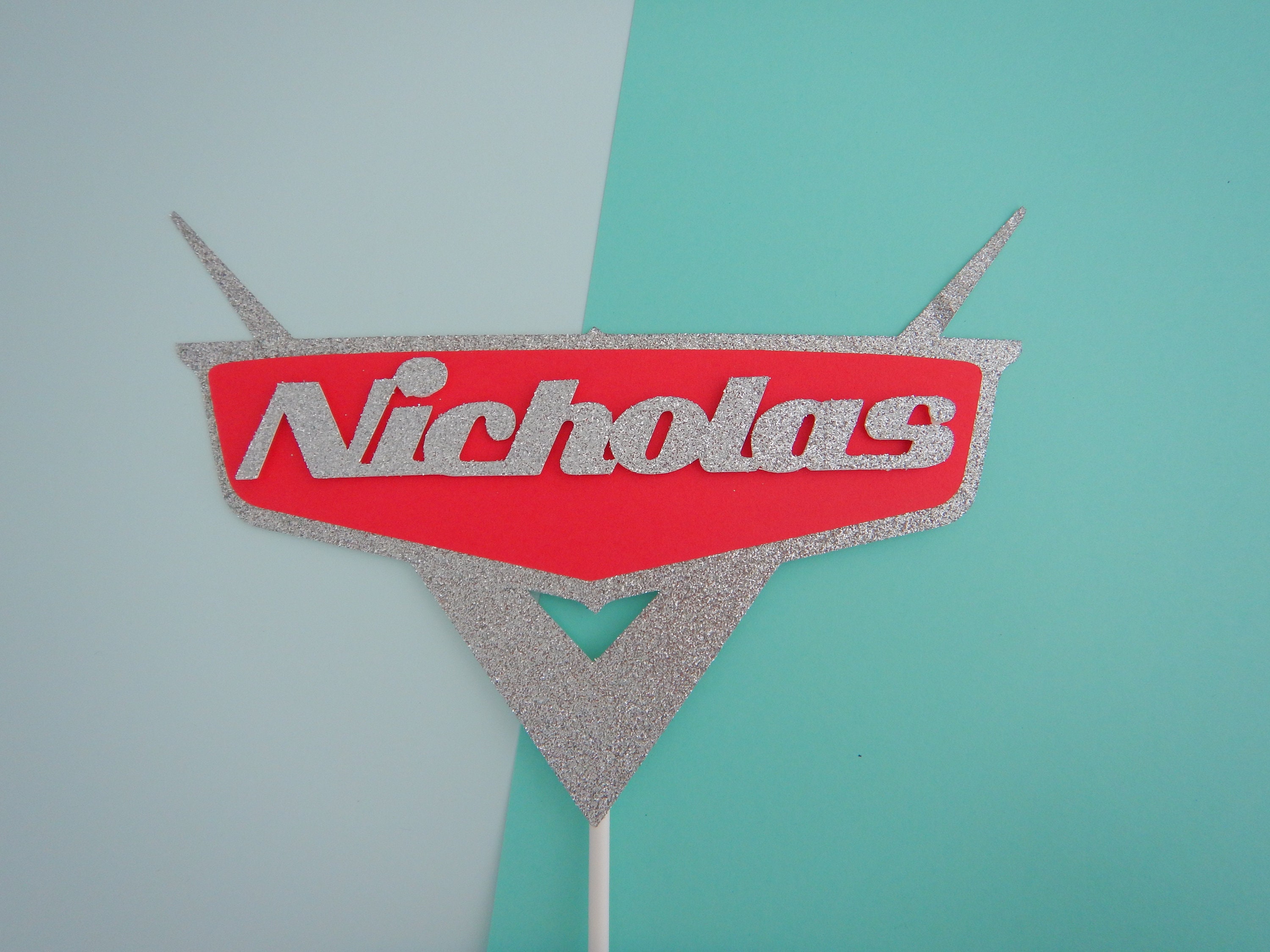 Personalized Name Topper Cars Theme Party Cars Topper Boy - Etsy