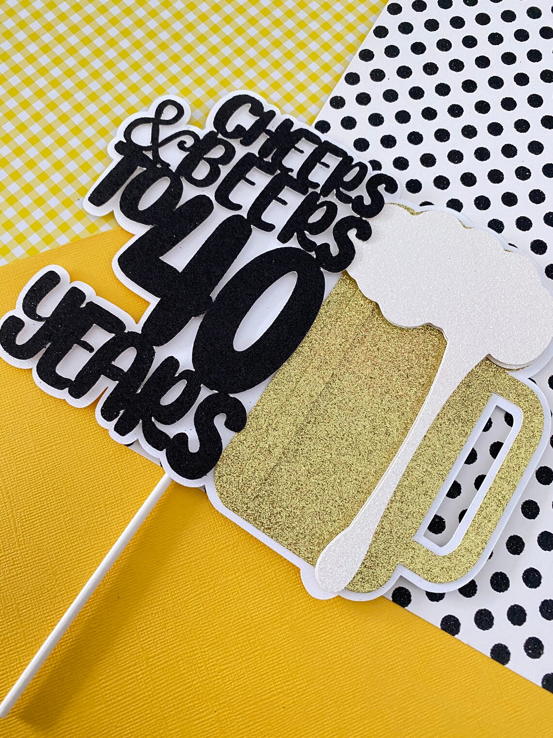 Beer Theme Cake Topper, Beer Birthday Party, Cheers and Beers - Etsy