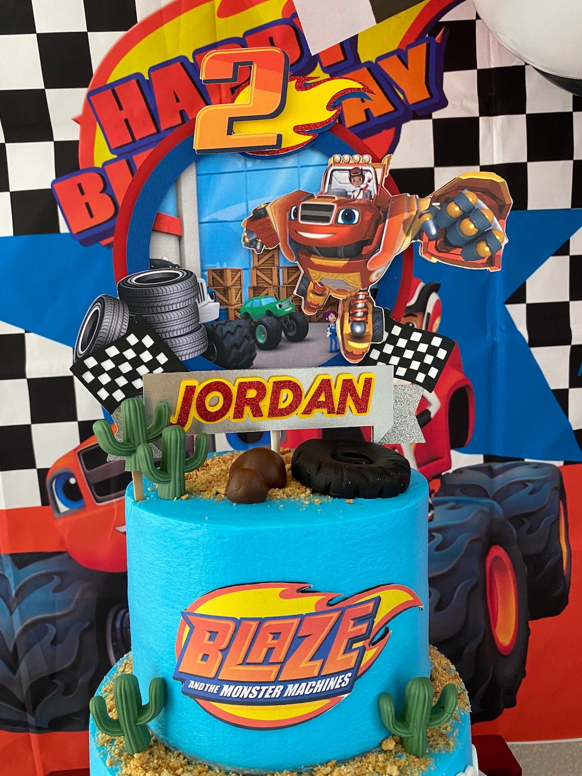 Blaze Cake Topper Blaze and Monster Machine Party Robot | Etsy