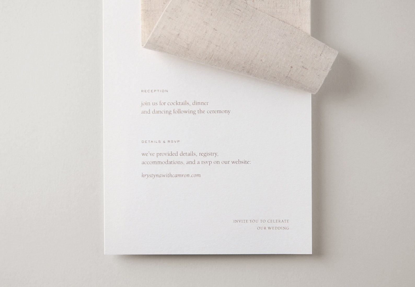 Natural Linen Wedding Invitation Torn Edge Deckle Edge - Etsy