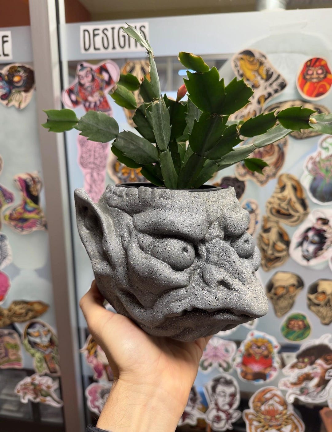 3D Printed Kappa Planter: Faux Stone Finish, 4-inch Pot - Etsy Australia