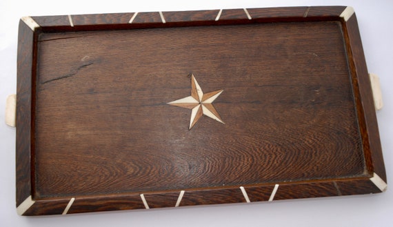 3 wood inlaid trays | Antiques Board