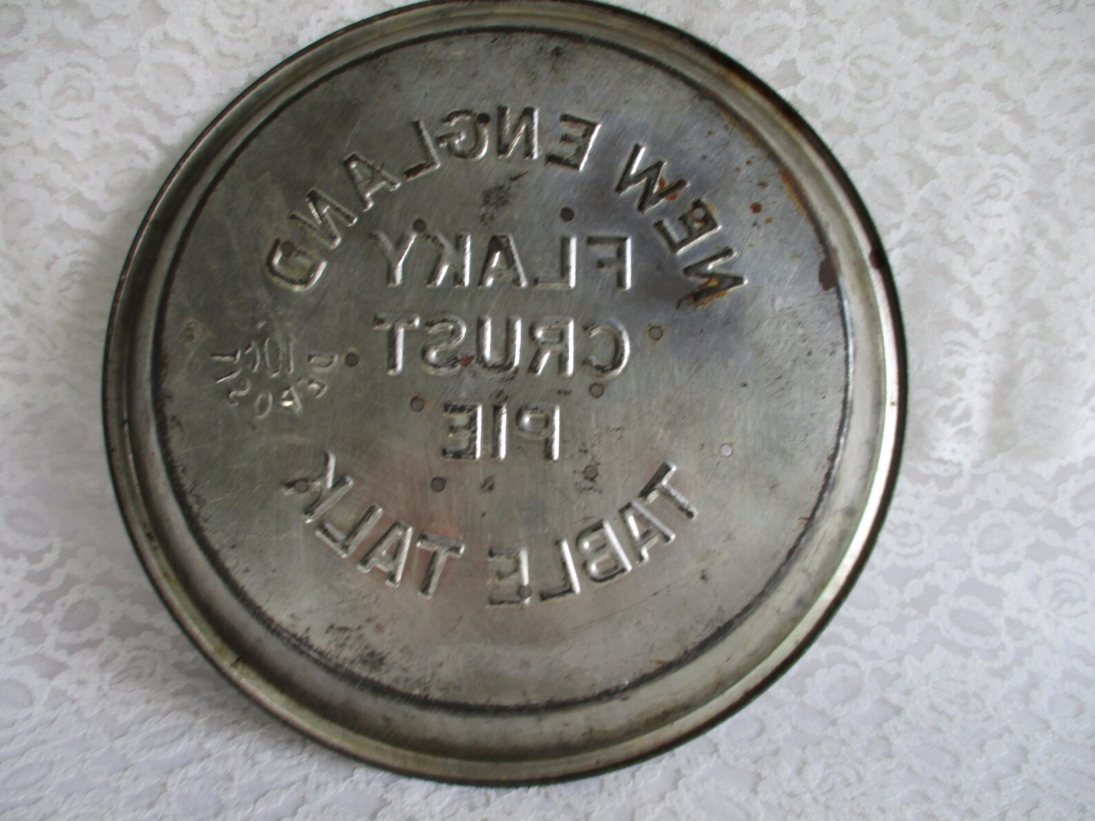 Vintage New England Table Talk Pie Plate - Etsy