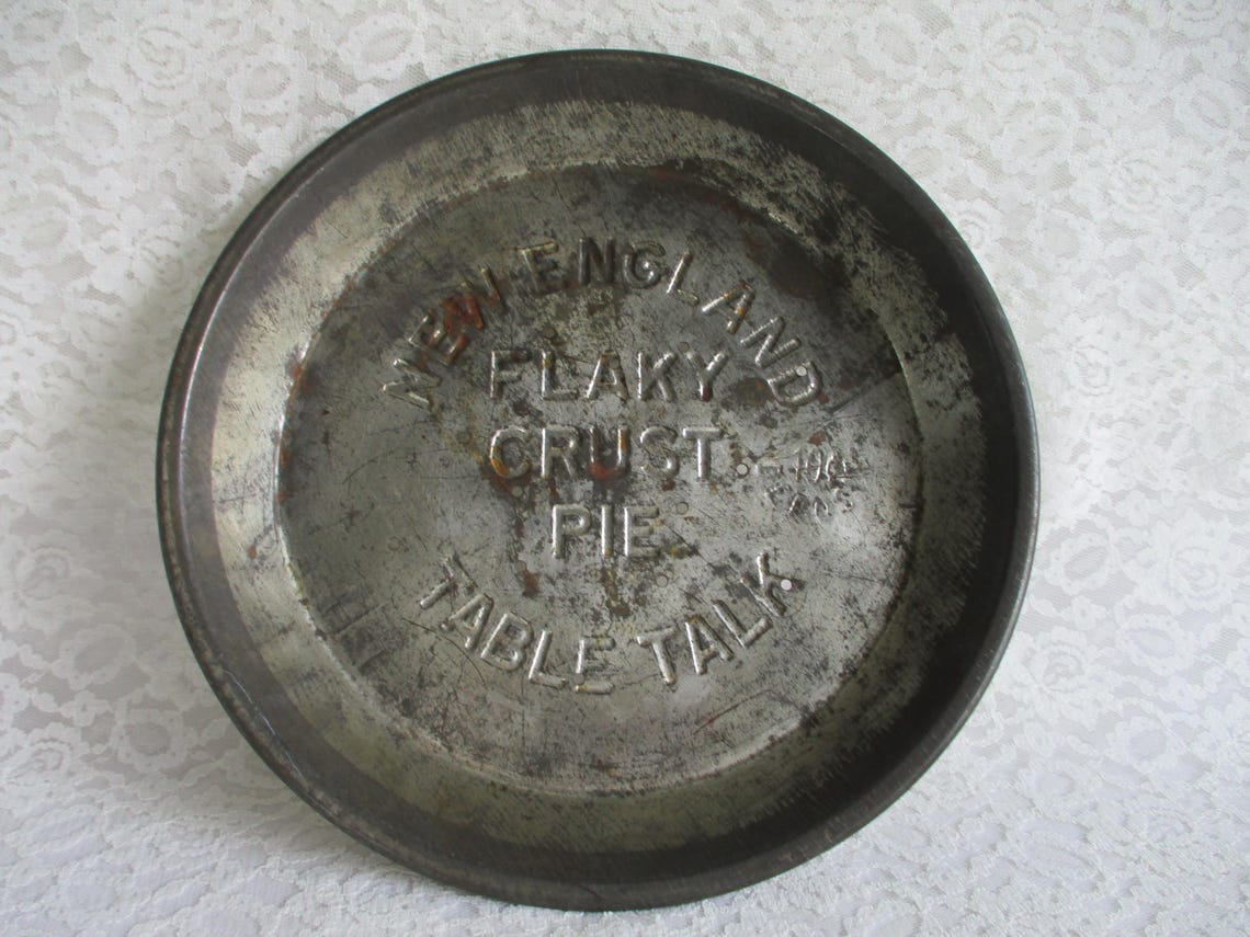 Vintage New England Table Talk Pie Plate - Etsy