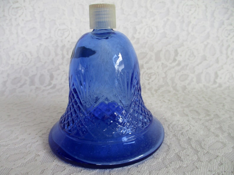 Vintage Avon Blue Glass Bell Roses, Roses Perfume Decanter - Etsy