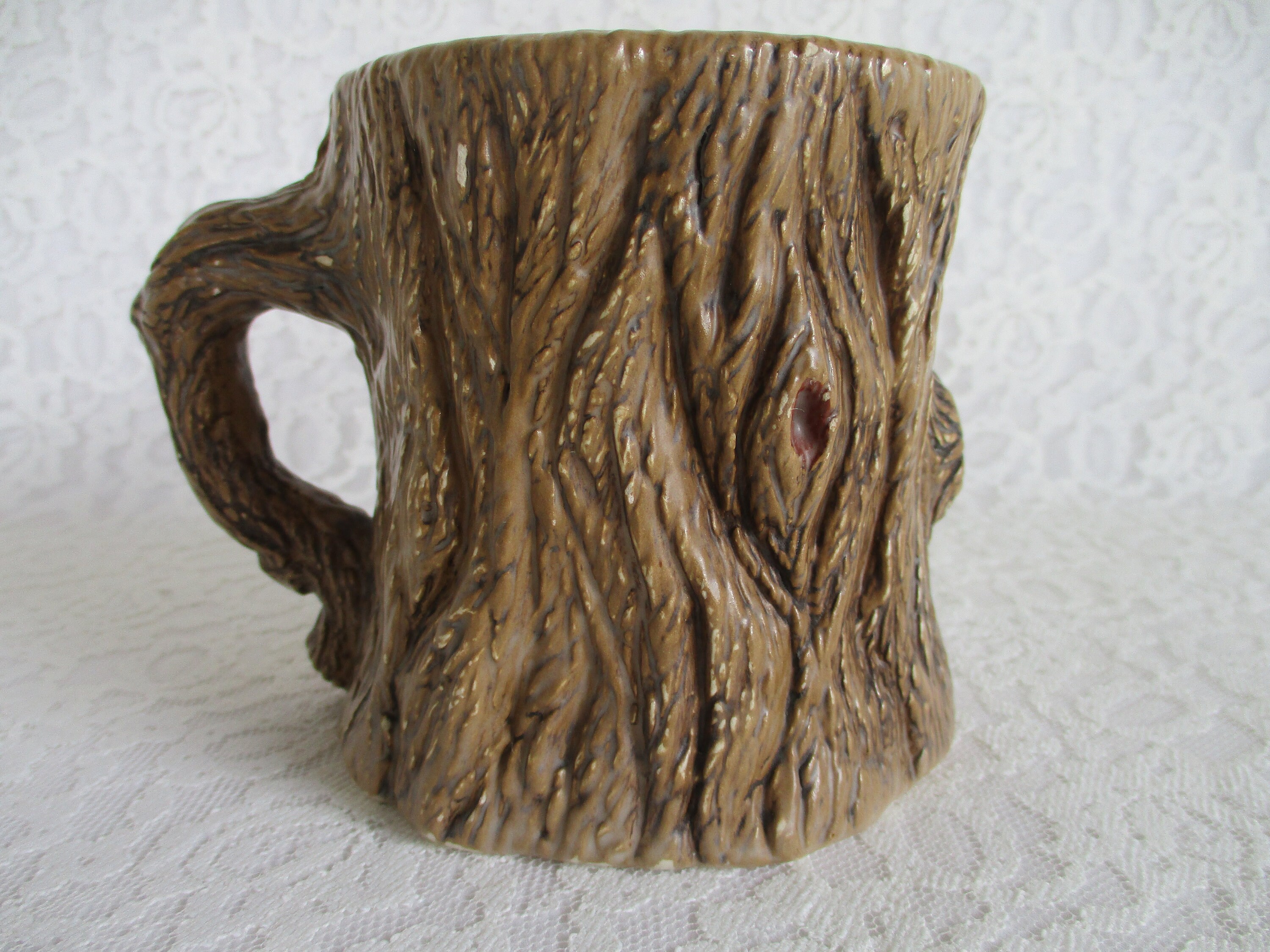 Vintage Owl in a Tree Stump Mug - Etsy