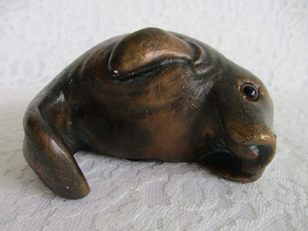 Vintage Manatee Figurine - Etsy