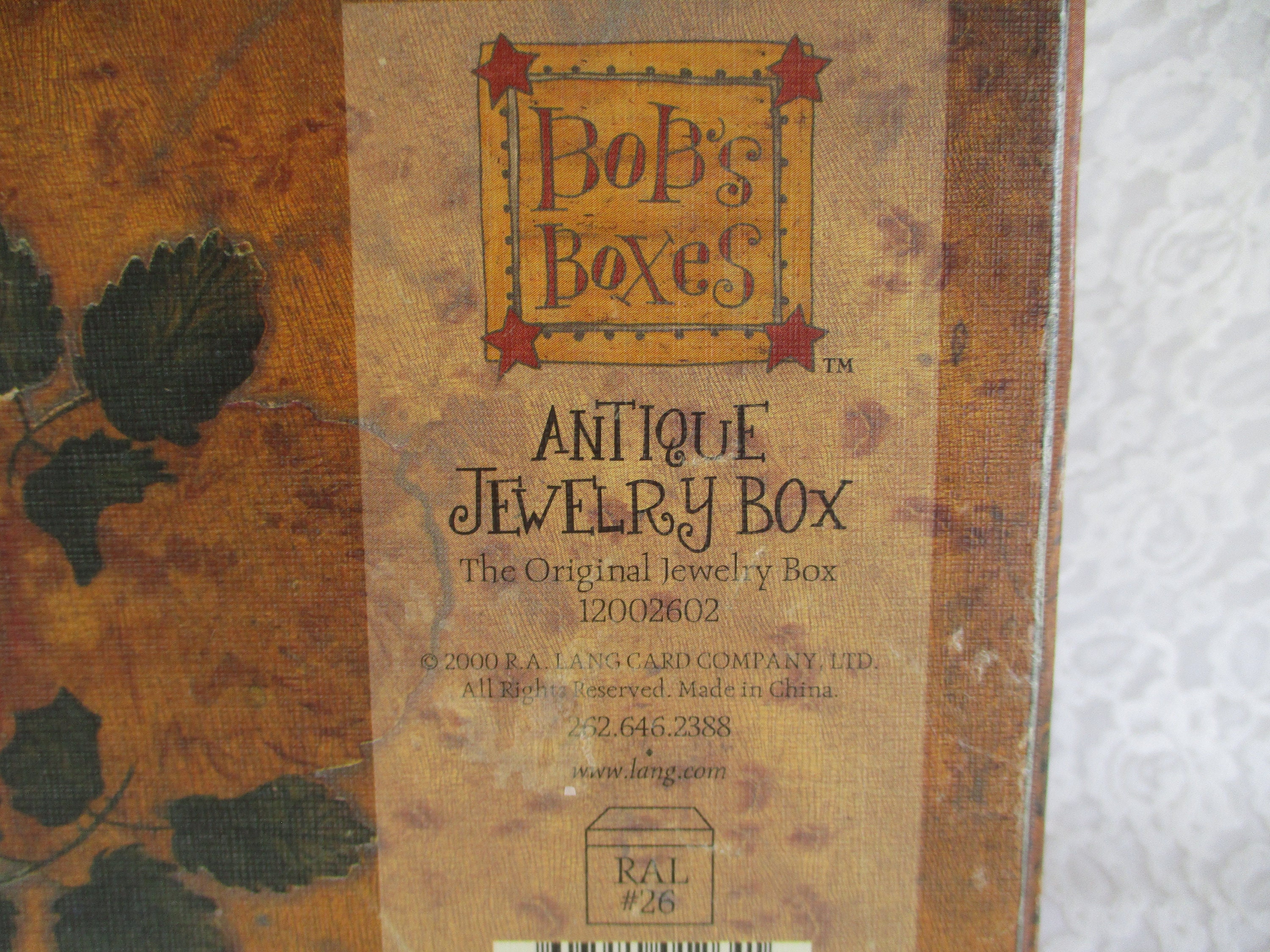 Vintage Bob's Boxes Antique Jewelry Box the Original Jewelry Box - Etsy