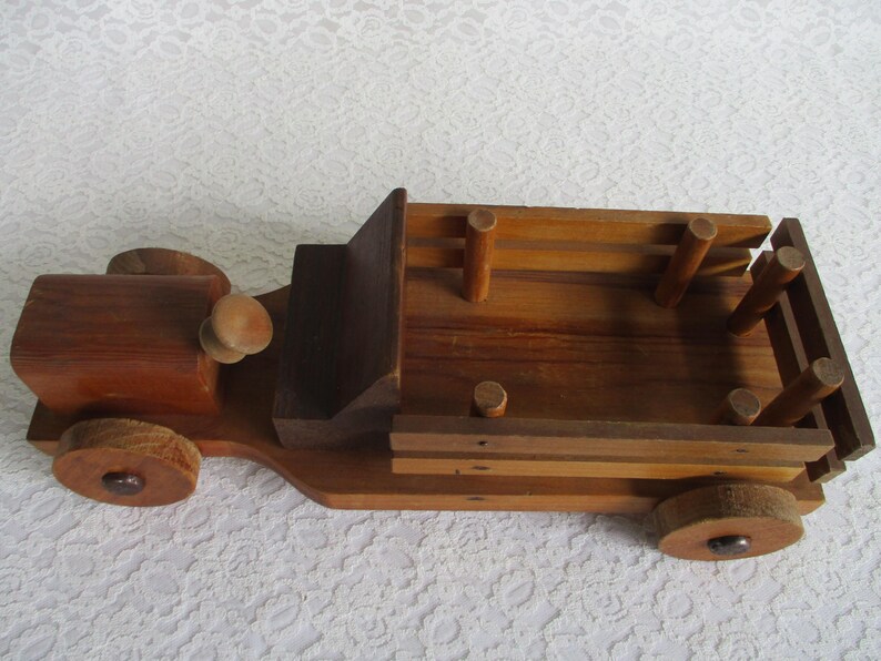 Vintage Handmade Wooden Stake Truck - Etsy