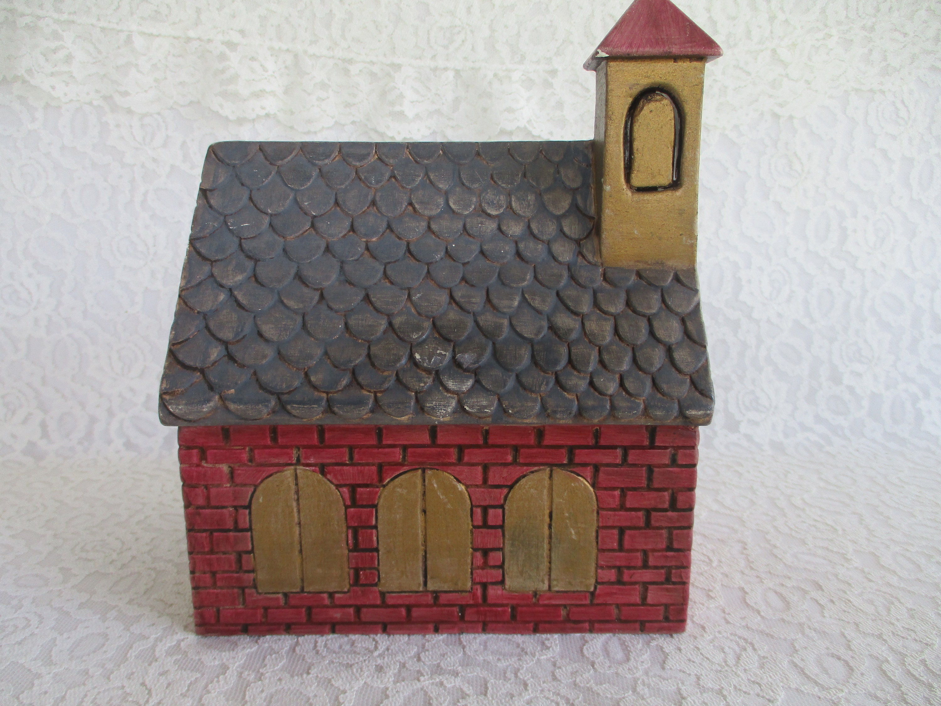 Vintage 1972 Ceramic Pottery Church - Etsy