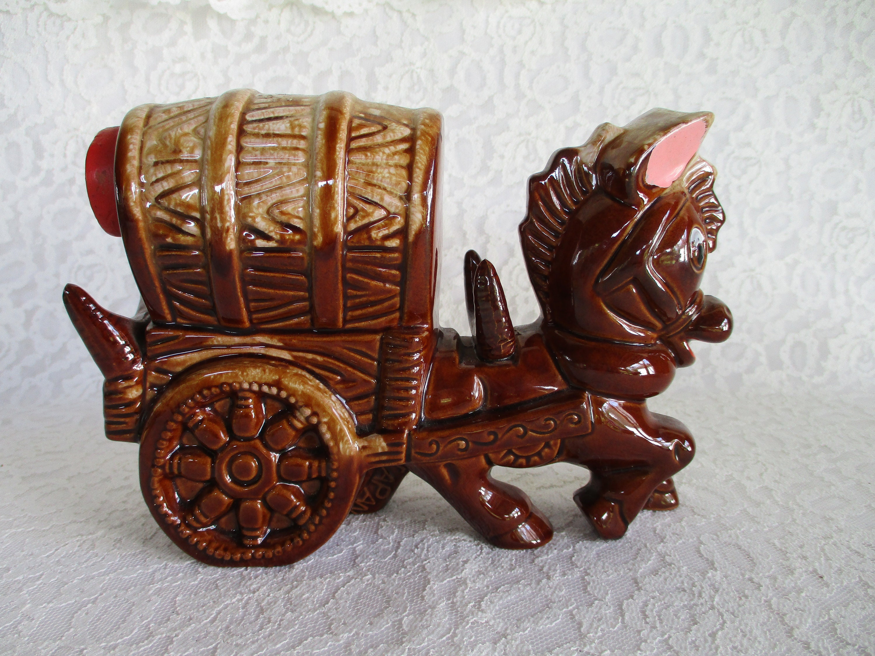 Vintage Japan Donkey and Cart - Etsy