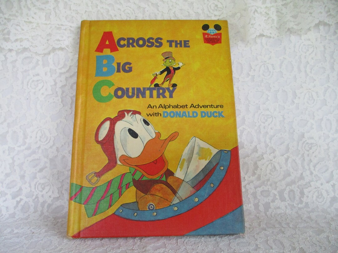 Vintage Across the Big Country Alphabet Adventure With Donald Duck - Etsy