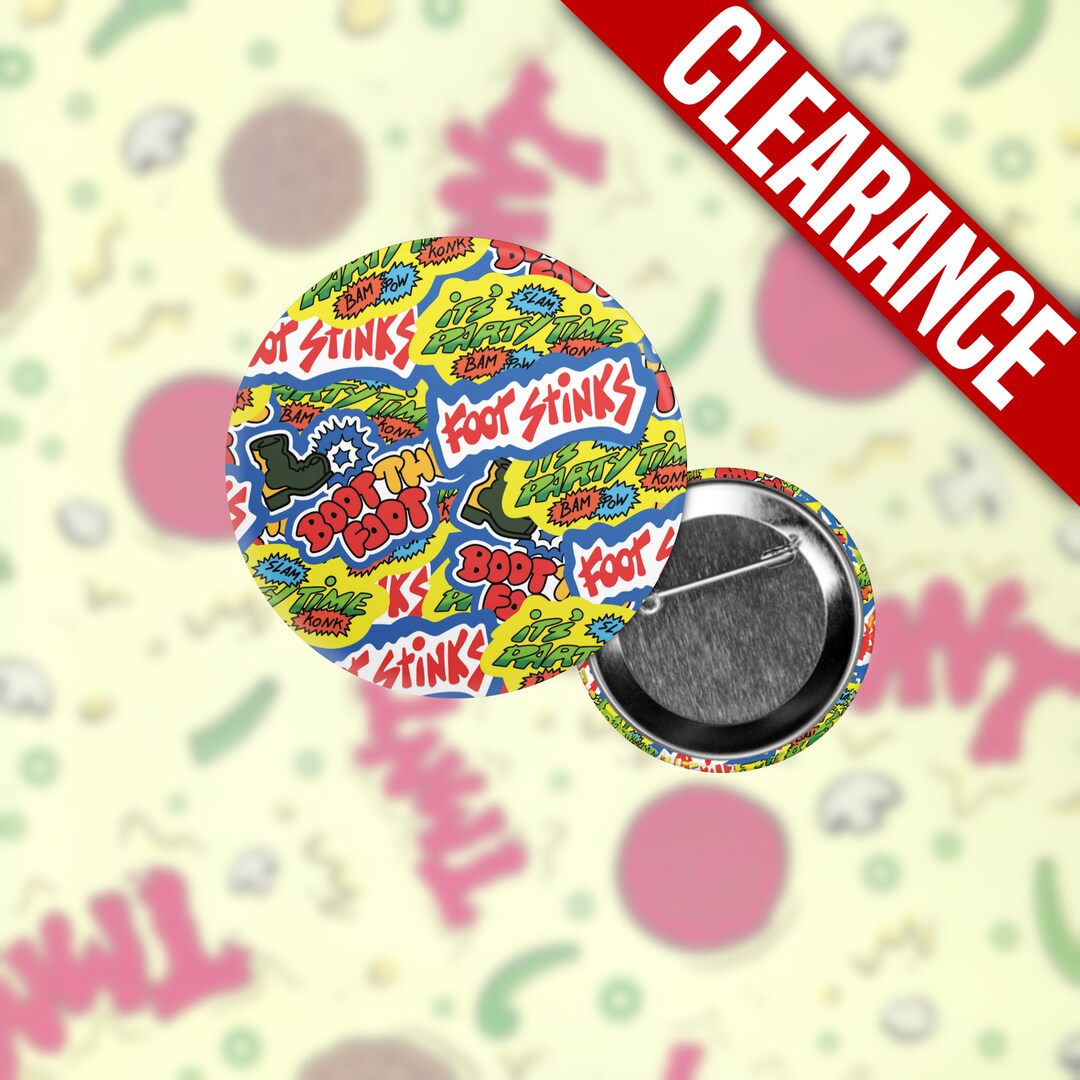 Boot the Foot Button Badge - Etsy