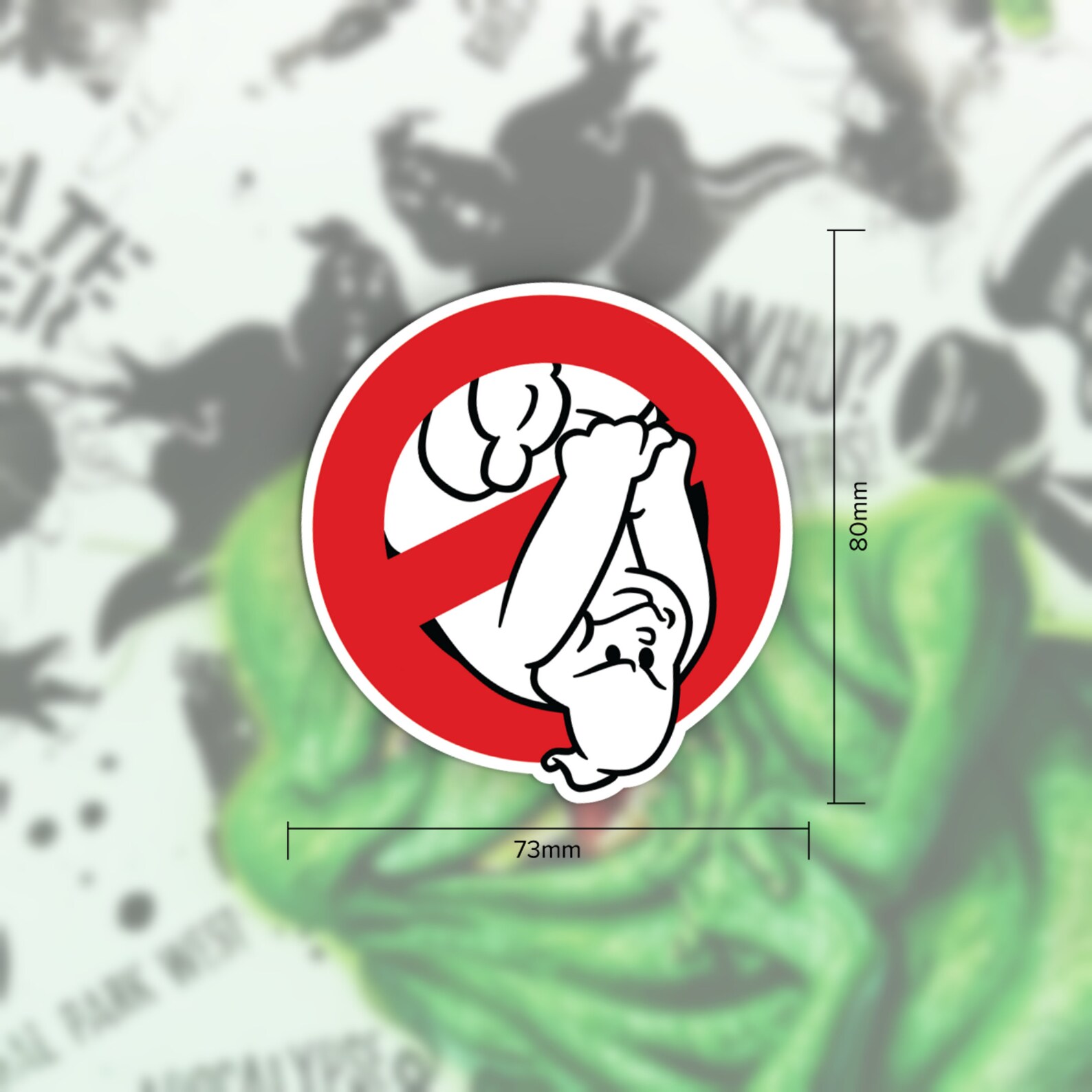 Real Ghostbusters Logo Sticker Pack sawing Bored & Upside - Etsy